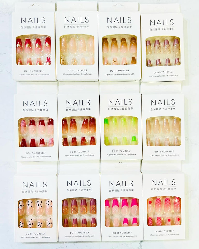 NEW Fake Nails (Pack of 12 sets) – Sagansinghmakeup